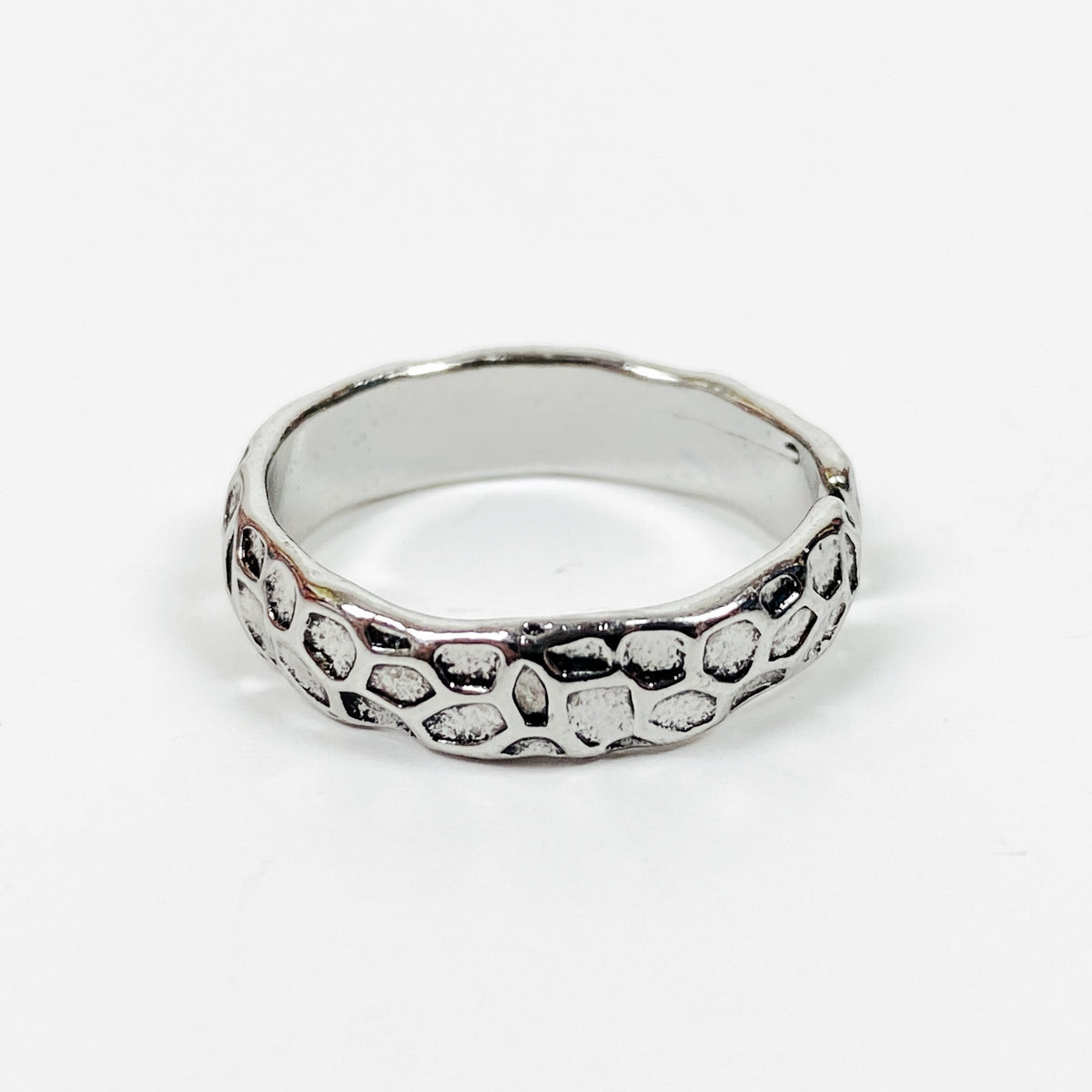 Vintage Retro Adjustable Indent Ring Silver – Clout Closet