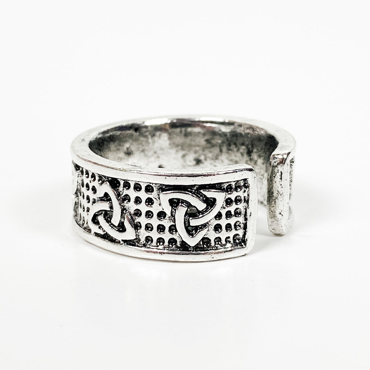Vintage Retro Adjustable Symbol Ring Silver – Clout Closet